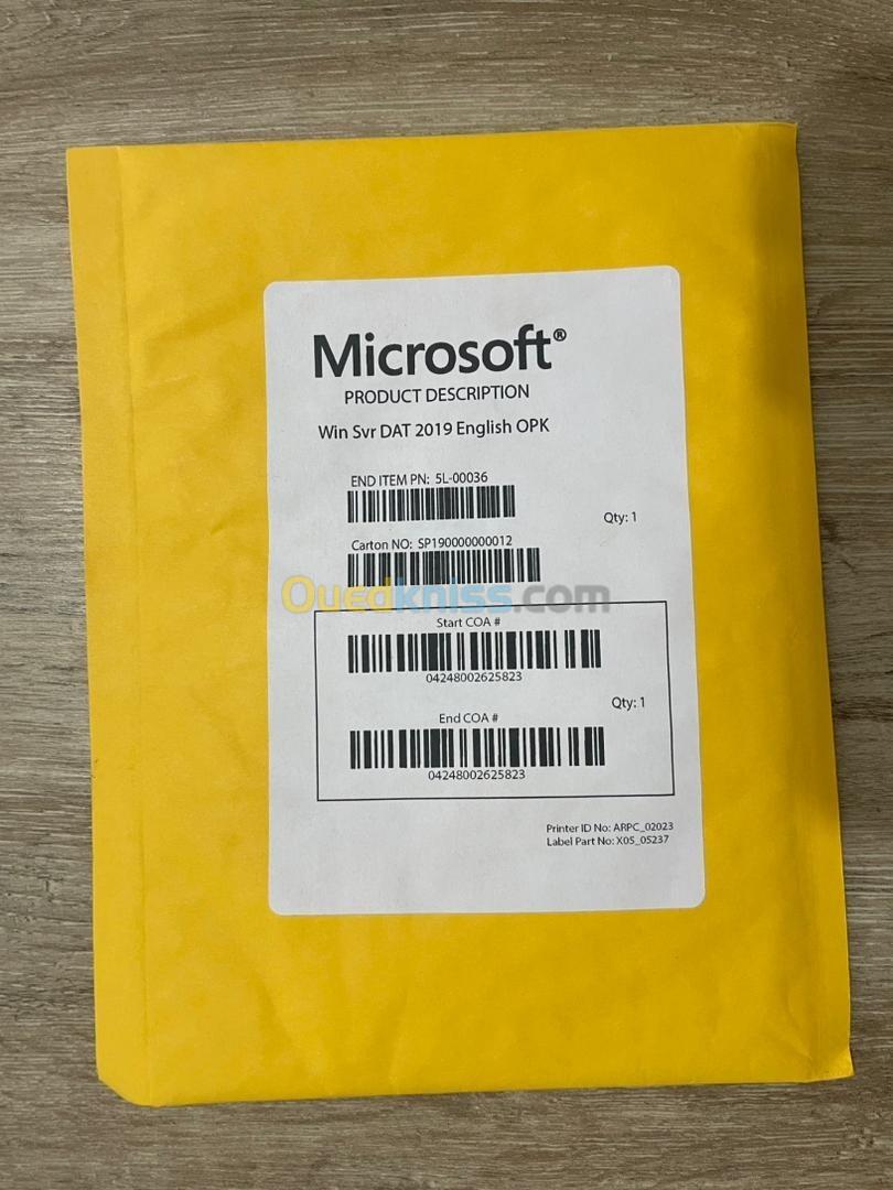 Microsoft SQL Server 2019 Standard Runtime coffret - Alger Algeria