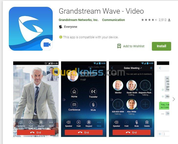 softphone GRANDSTREAM GS WAVE Alger Kouba - Ouedkniss.com - Algérie