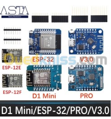 CARTE Wifi Wemos D1 Mini ESP8266 ESP32 ARDUINO Blida Blida - Ouedkniss.com - Algérie