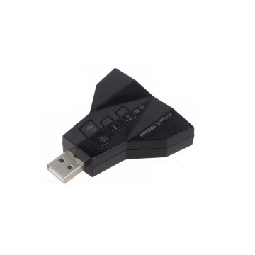 Adaptateur Carte Son USB 2.0 Virtual 7.1CH Sound 4CH Double Stereo ...