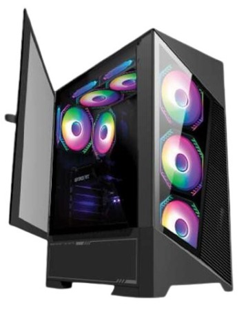 VORTEX TITAN - BOITIER MOYEN TOUR ATX - VERRE TREMPÉ - 360mm - 4 FAN ...