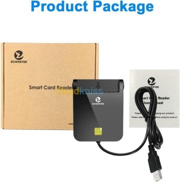 ZOWEETEK LECTEUR DE CARTE À PUCE SMART -USB COMPATIBLE EID -CAC - PIV ...