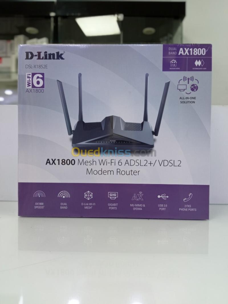 D-LINK MODEM ROUTEUR Wi-Fi 6 VDSL2/ ADSL2+ AX1800 Alger Dar el beida ...