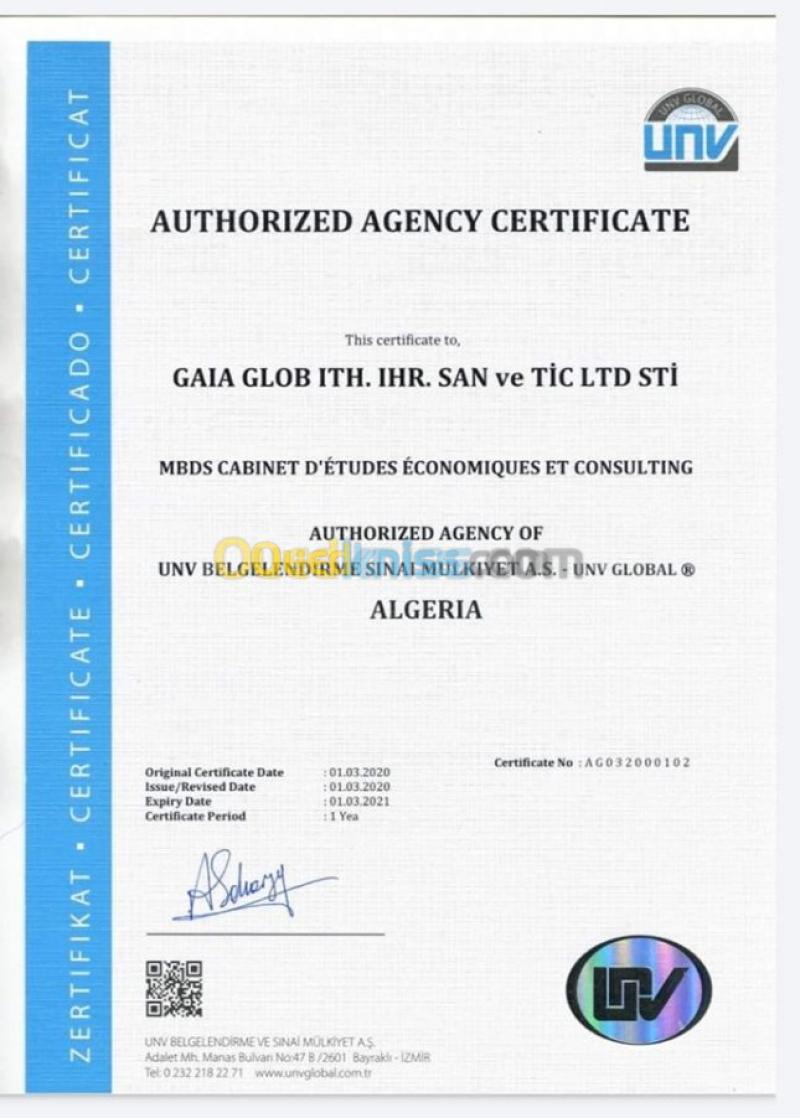 ISO 9001-ISO 14001-ISO 45001 Alger Bordj el kiffan - Ouedkniss.com - Algérie