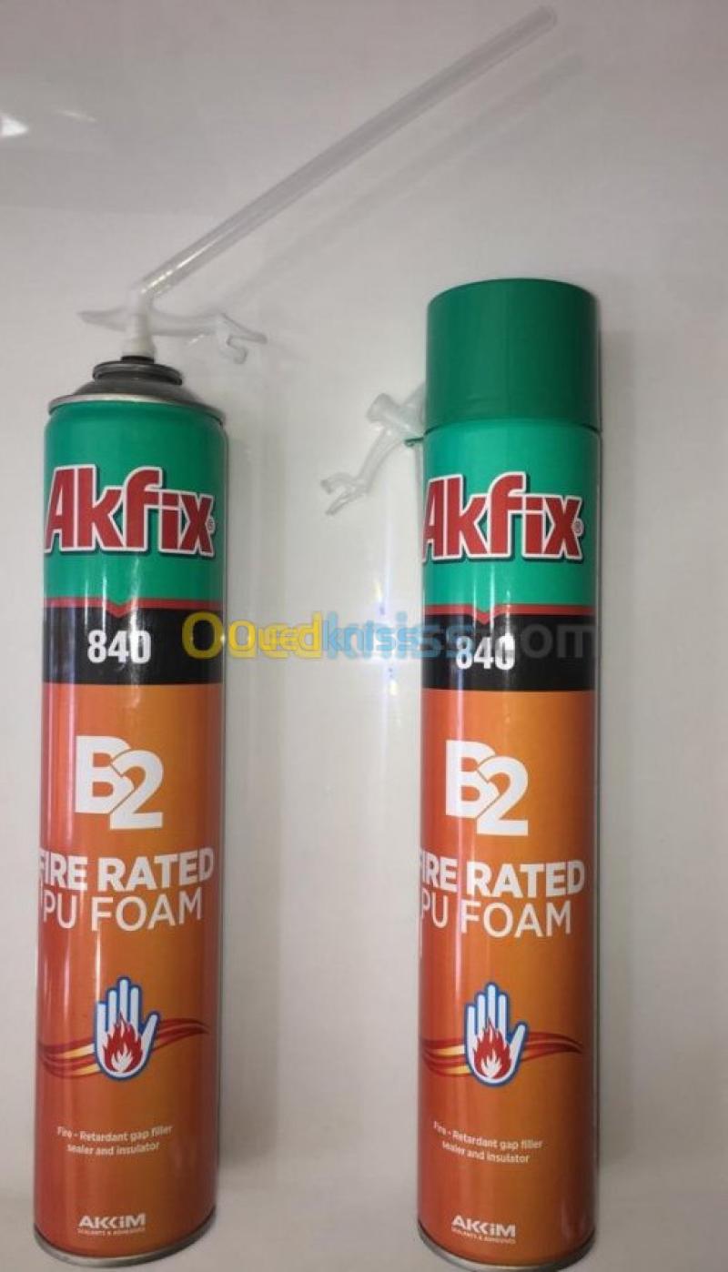 AKFIX 840 B2 Mousse PU Résistante Au Feu - Blida Algérie
