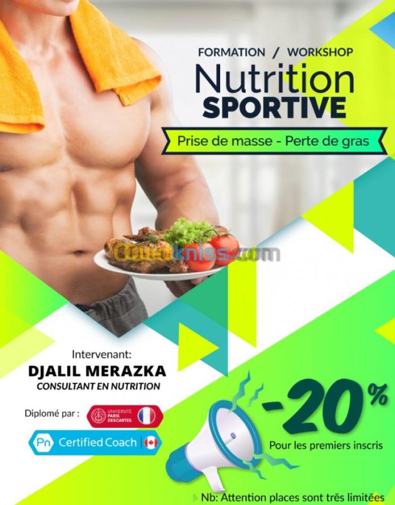 Formation Nutrition Sportive - Alger Algérie