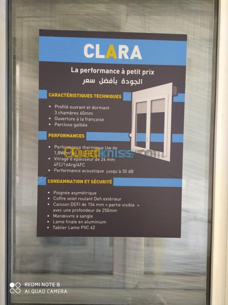 fenetre et porte fenetre en pvc الجودة - Constantine Algérie