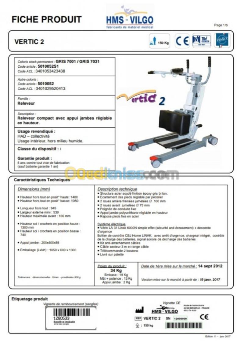Verticalisateur Vertic 2 compact Tizi Ouzou Tizi ghenif - Ouedkniss.com ...
