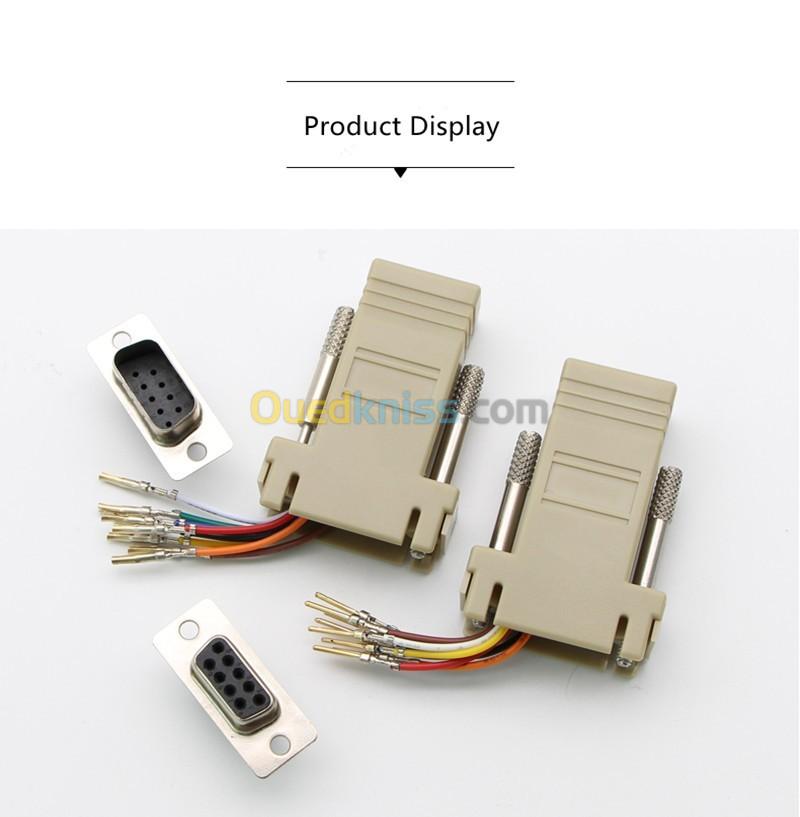 Adaptateur Connecteur DB09 M/F To RJ 45 - Alger Algérie
