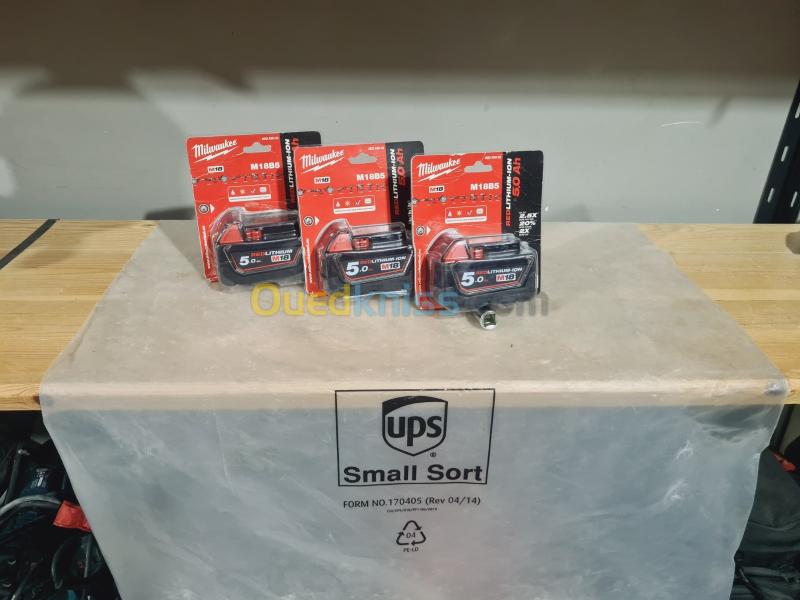Batteries MILWAUKEE M18B5 18V 5.0Ah (neuf) - Sétif Algeria