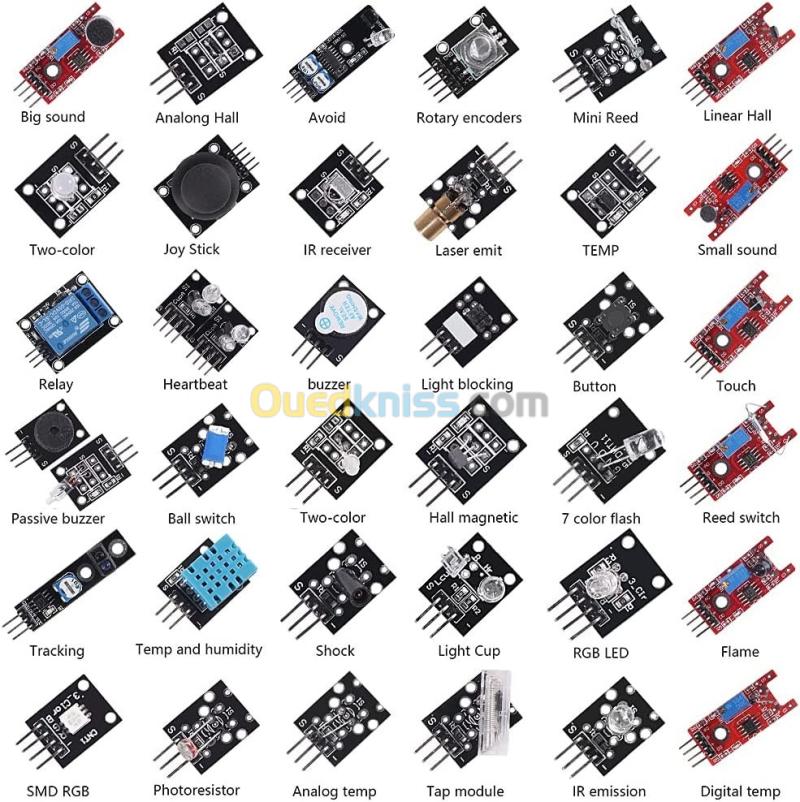 Kit 37 capteurs ARDUINO Blida Blida - Ouedkniss.com - Algérie