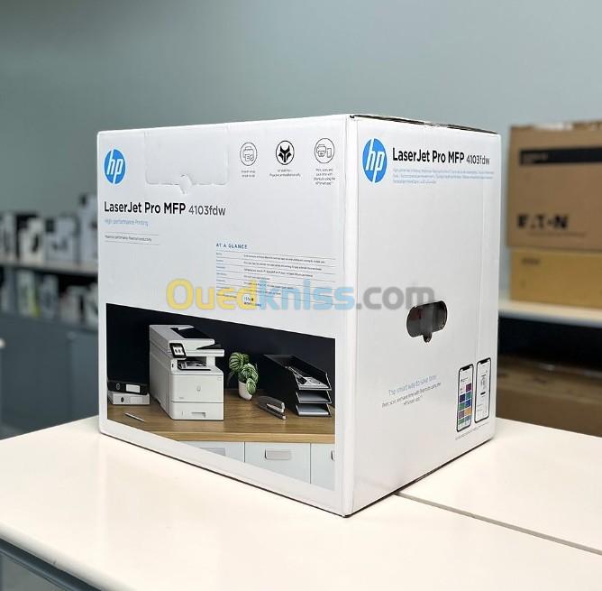 IMPRIMANTE MULTIFONCTION HP LASERJET PRO 4103FDW - 40 PPM - WI-FI ...