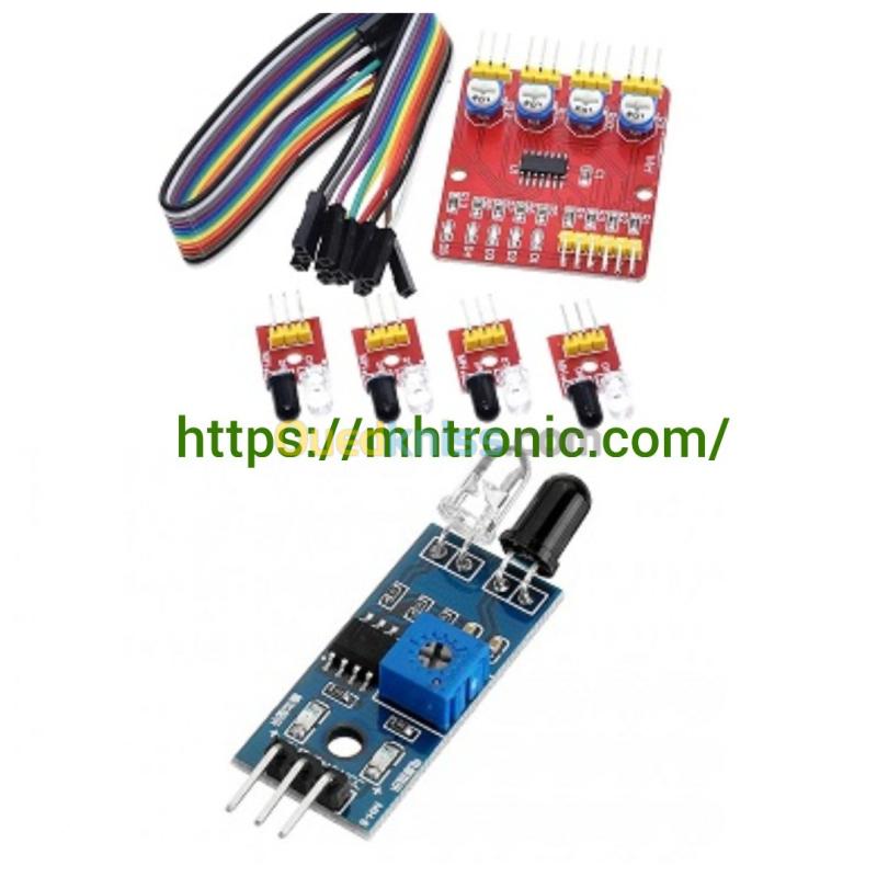 Arduino - Capteur Infrarouge ( 1 & 4 CANAL ) SUIVEUR DE LIGNE Blida ...
