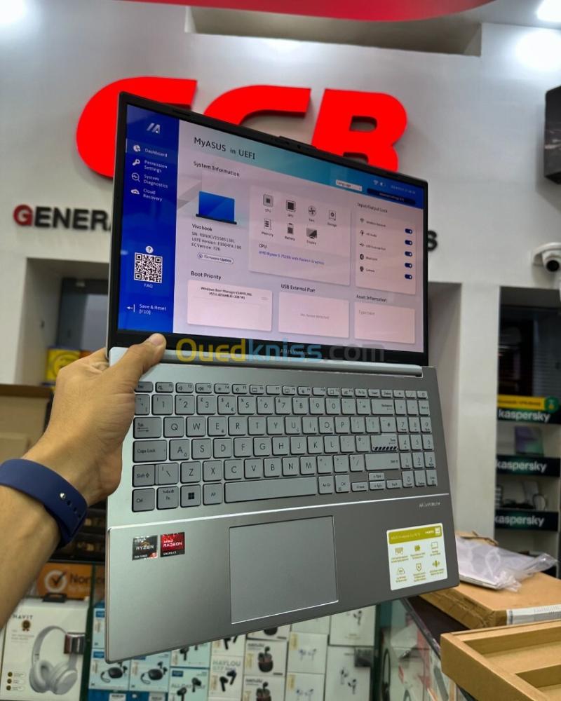 ASUS VIVOBOOK GO 15 OLED E1504F AMD Ryzen 5 7520U 8GB DISQUE 256GB SSD ...