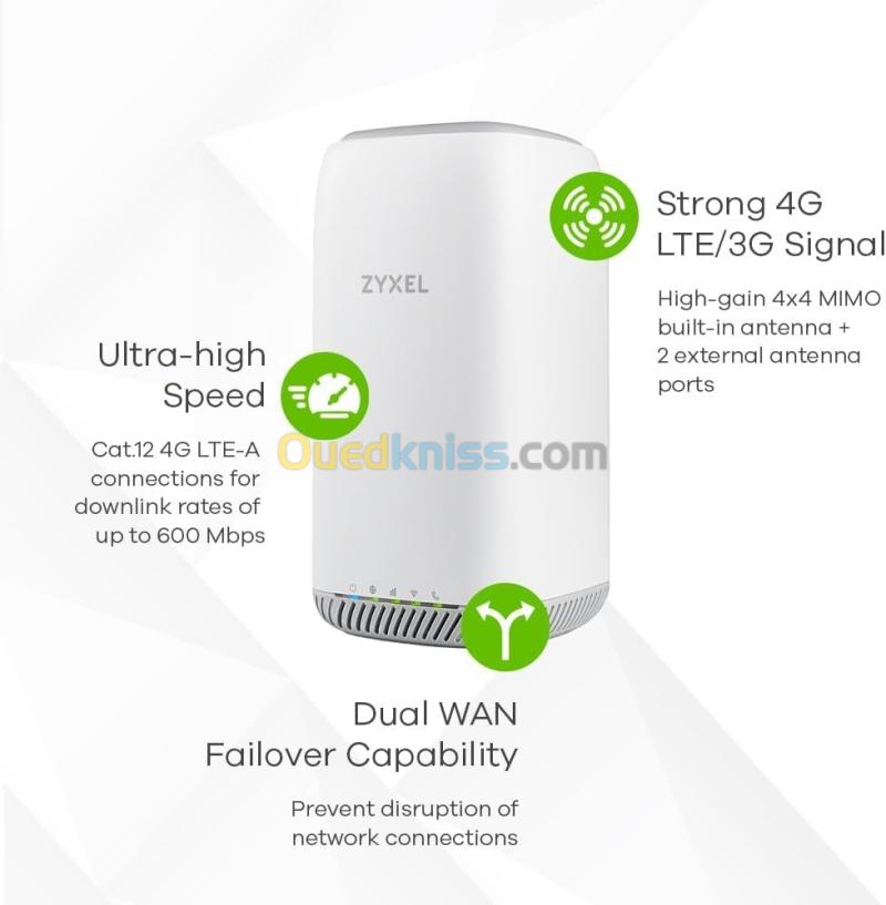 Zyxel LTE5398-M904 Modem/Routeur 4G+ - Cat. 12 LTE - Wi-Fi AC2050 - 2 ...