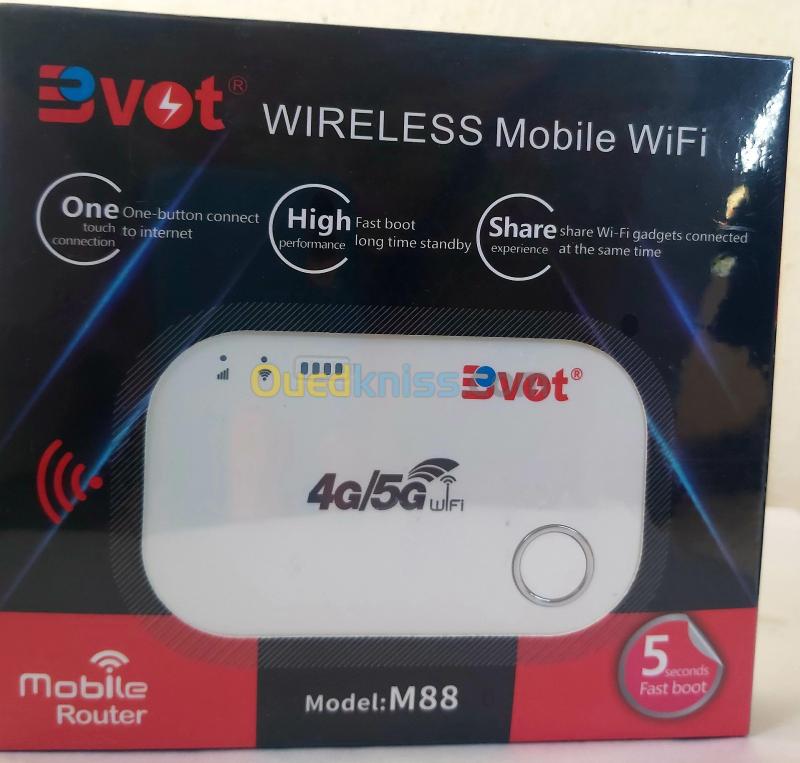 Modem 4G/5G LTE Bvot M88 Avec Batterie Rechargeable Compatible Avec ...