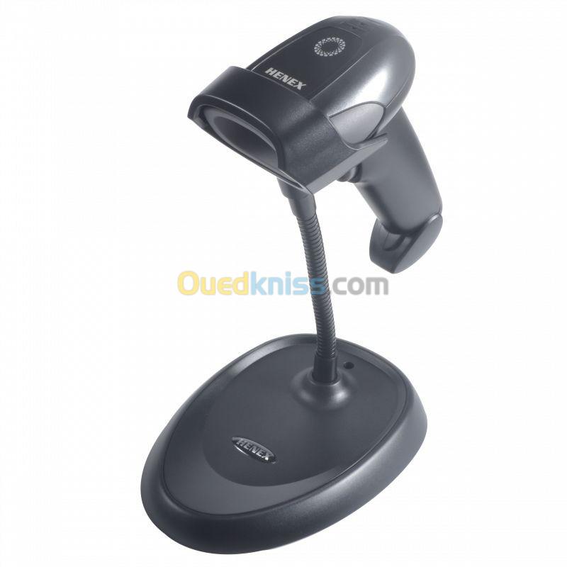 Douchette lecteur codes à barres sans fil henex 1D 2D 3D QR ...