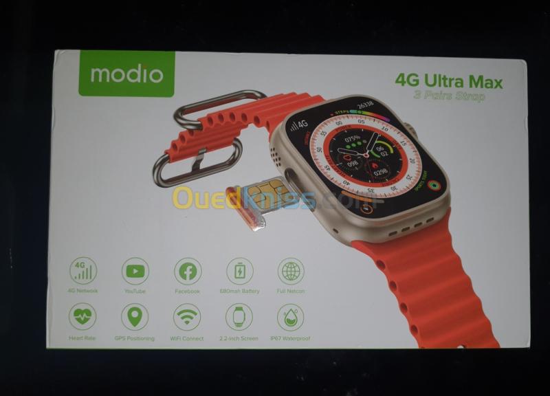 Smart watch Modio 4g ultra max Mostaganem Ain nouissi - Ouedkniss.com - Algérie